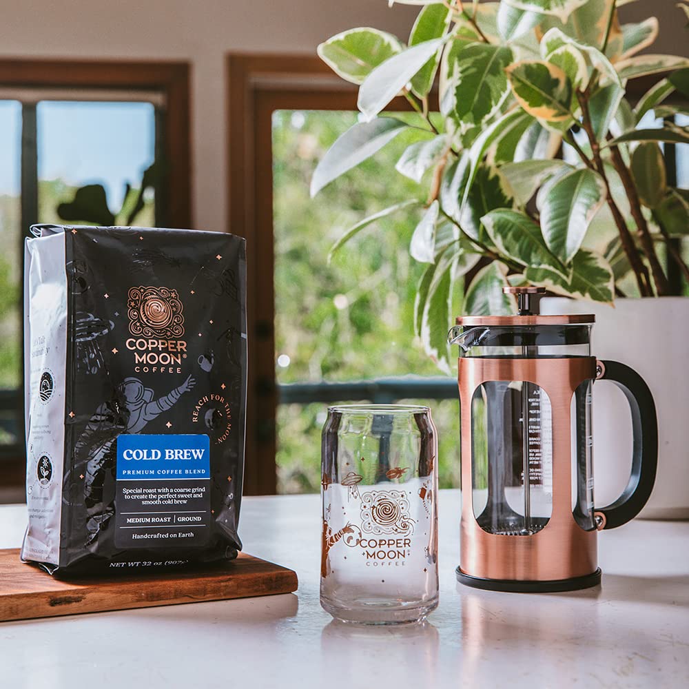 Copper Moon Ground Coffee, Medium Roast, Cold Brew Special Blend, 32 Oz