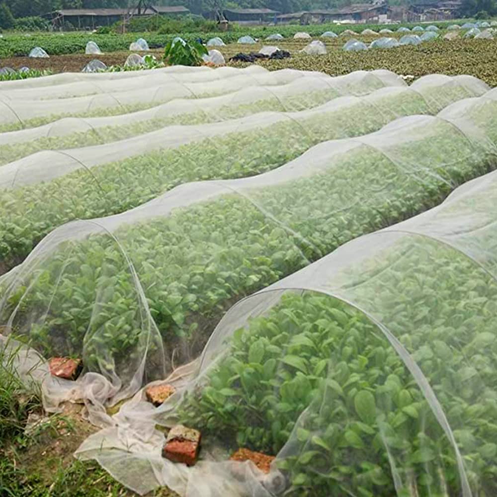 Garden net, Insect Proof net, 10x33 Ft Ultra-fine mesh Plant net, Garden net for Protecting Plants, Vegetables, Fruits and Flowers, Reusable Plant Cover