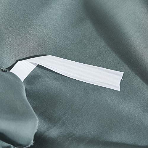 Dornroscn Cooling Bamboo Duvet Cover for Summer Sea Grass Removable Queen Size Duver Covers for Weighted Blankets 60''x80''