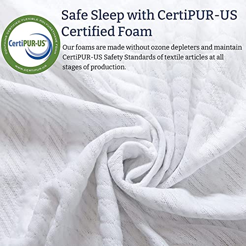 wOod-it Queen Mattress, 10 inch Queen Size Gel Memory Foam Mattress for a Cool Sleep & Pressure Relief, Medium Firm, Bed in a Box