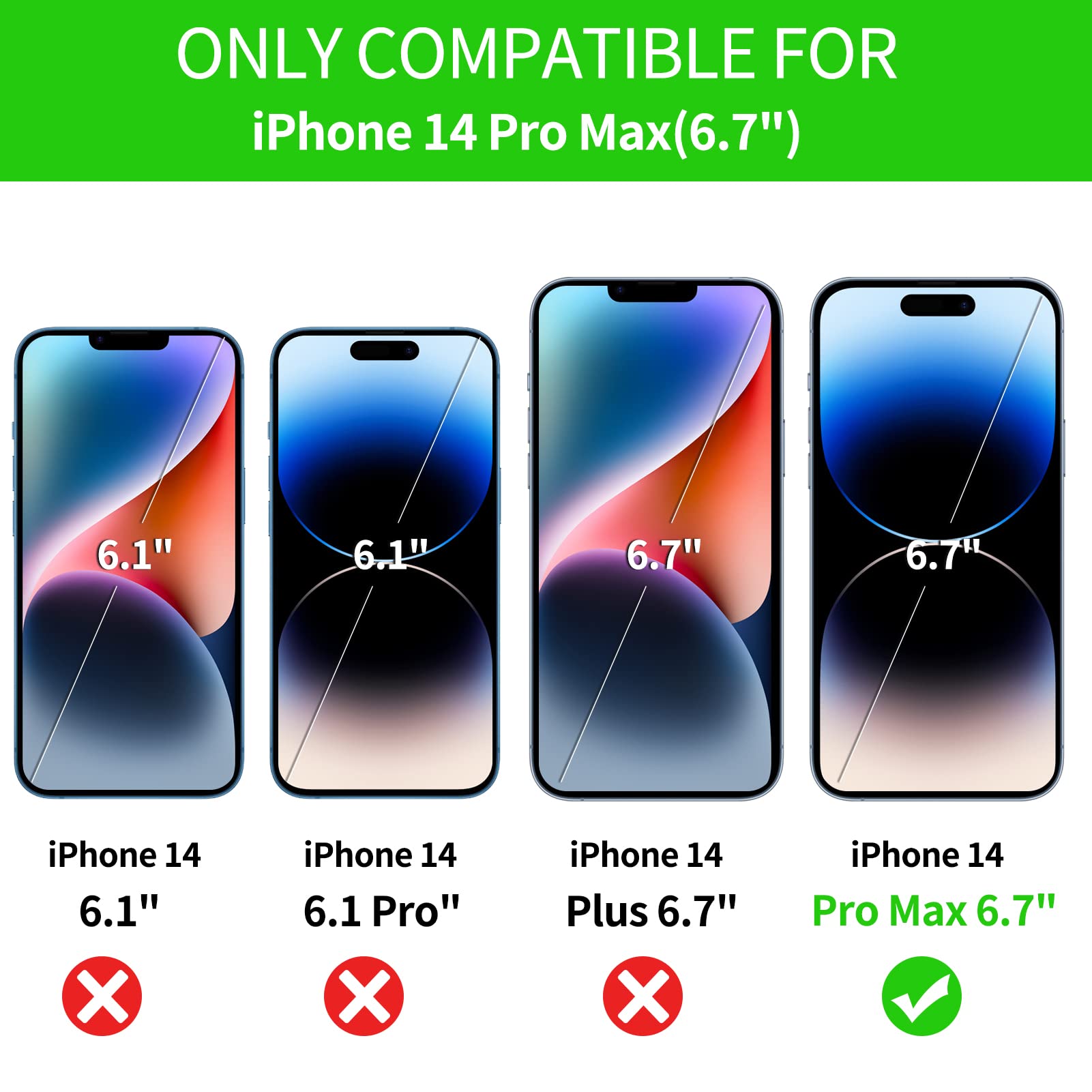 FYY Wallet Case for iPhone 14 Pro Max 6.7", PU Leather iPhone 14 Pro Max Case Wallet with Card Holder, iPhone 14 Promax Wallet Case with Stand and Note Pocket, iPhone 14 Pro Max 5G Leather Case Black