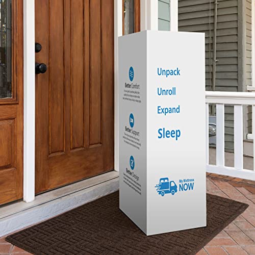 Nautica Home, 6" Relieve Innerspring Hybrid Mattress, Quilted Memory Foam Cover, High Density Comfort Latex Foam Layer with Bonnell Support Coil Springs Base, Size Full, White