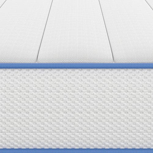 Nautica Home, 6" Relieve Innerspring Hybrid Mattress, Quilted Memory Foam Cover, High Density Comfort Latex Foam Layer with Bonnell Support Coil Springs Base, Size Full, White