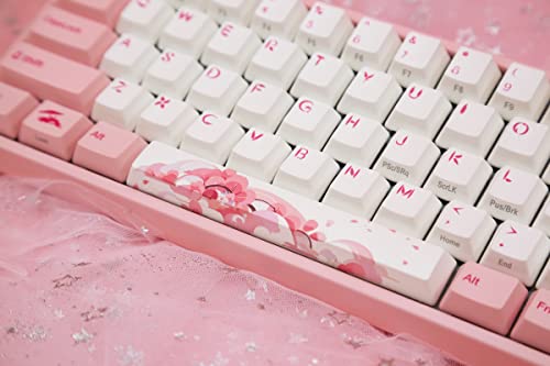 Varmilo Ducky x Miya Mac Pro Sakura R2 White LED 65% Double Shot PBT Mechanical Keyboard (Cherry MX Silent Red)