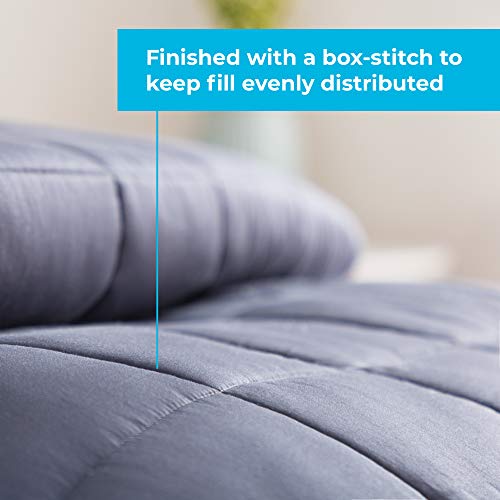 Linenspa 15 Pound Weighted Blanket – All Natural Relief and Sleep Aid - Filled with Premium Glass Beads - Calming and Soothing Hug