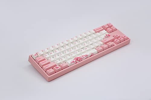 Varmilo Ducky x Miya Mac Pro Sakura R2 White LED 65% Double Shot PBT Mechanical Keyboard (Cherry MX Silent Red)