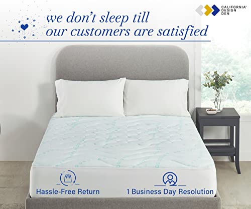 3-Zone Cooling Queen Mattress Pad, Quilted Mattress Pad Queen Size, Deep Pocket Fits 8-20 Inch Mattress