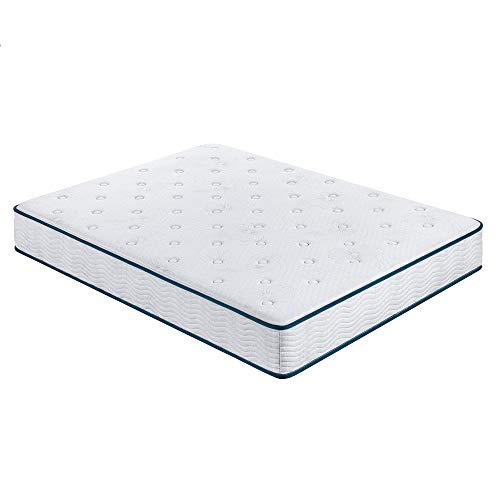 Olee Sleep 9 Inch Skyline Tight Top Innerspring Hybrid Mattress, Gel Memory Foam, Mattress in a Box, CertiPUR-US Certified, Full