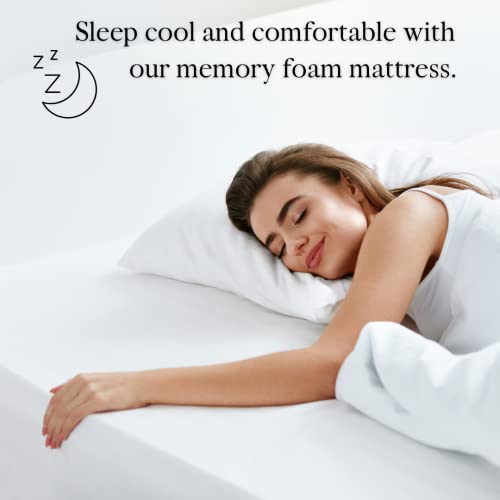 Sleep Touch Queen Mattress - 10 Inch Gel-Infused Memory Foam Mattress, for Queen Bed Frame, Medium Firm, Bed-in-a-Box, Made in USA