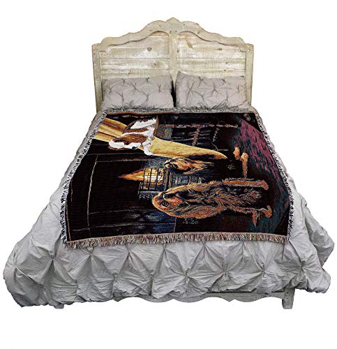 Pure Country Weavers Cavalier King Charles Spaniel Blanket by Robert May - Gift for Dog Lovers - Tapestry Throw Woven from Cotton - Made in The USA (72x54)