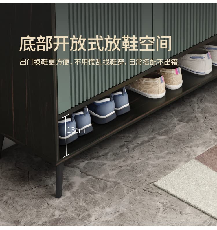 JYDQM Multifunctional Simple Shoe Cabinet Storage Shoe Rack Save Space Hallway Furniture (Color : Black, Size : 120cm)