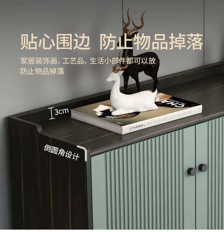 JYDQM Multifunctional Simple Shoe Cabinet Storage Shoe Rack Save Space Hallway Furniture (Color : Black, Size : 120cm)