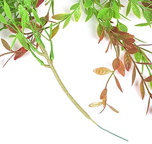 5Pcs Artificial Vines, Fake Greenery Garland Willow Leaves, Hanging Ivy Garland for Wedding Party Home Garden Wall Backdrops Decor