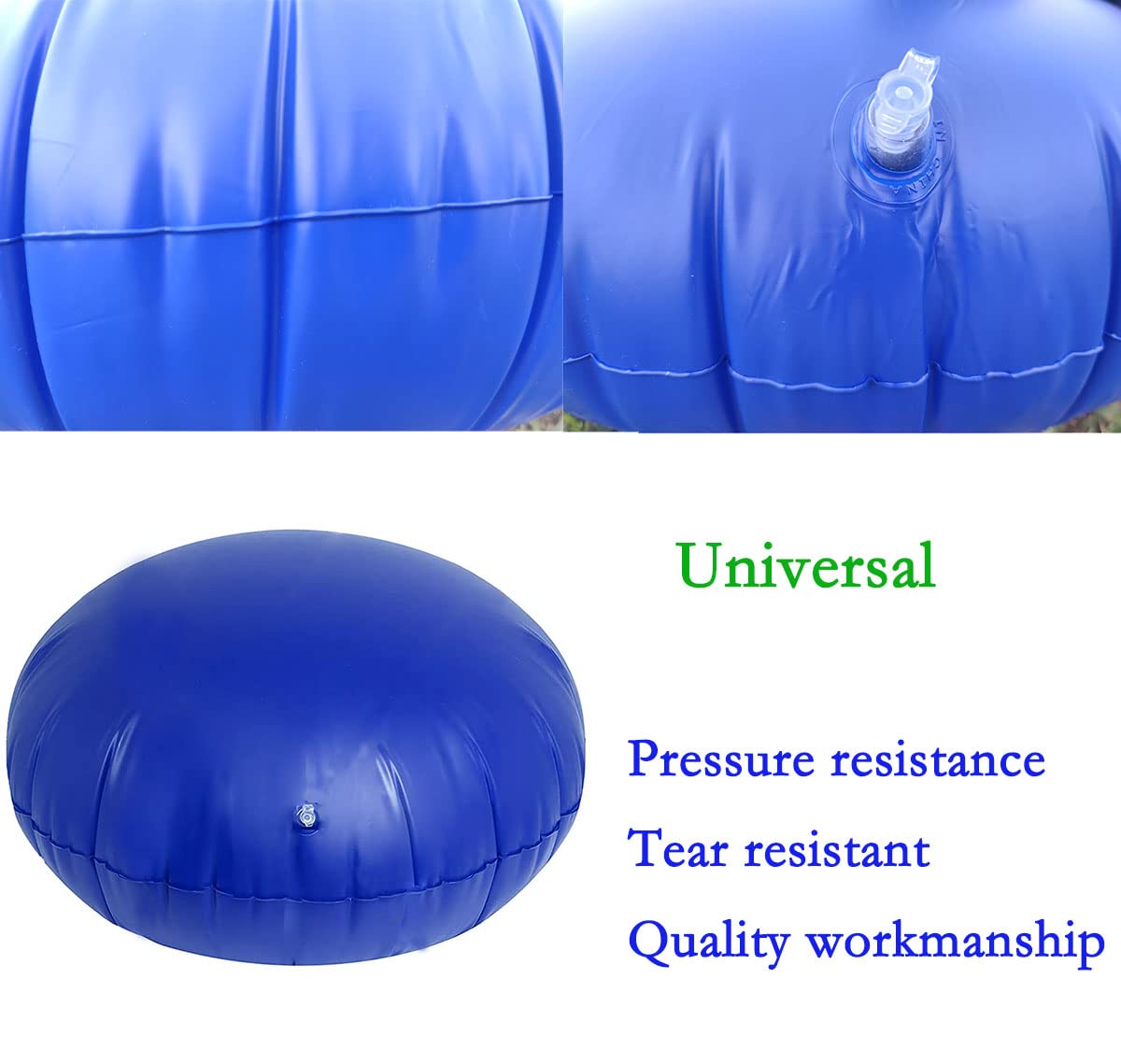 VkerQerd Kids Swing Hammock Pod Chair Replacement Inflatable Cushion, 27.5 in Swing Hammock Pod Chair Thickened PVC Inflatable Cushions (Blue)