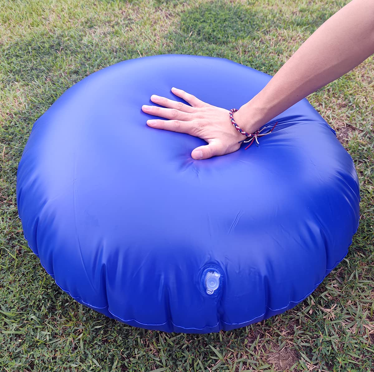 VkerQerd Kids Swing Hammock Pod Chair Replacement Inflatable Cushion, 27.5 in Swing Hammock Pod Chair Thickened PVC Inflatable Cushions (Blue)