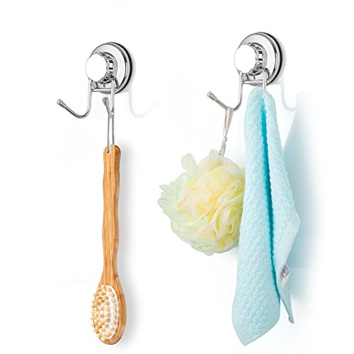 iPEGTOP Suction Cup Shower Caddy and Hooks
