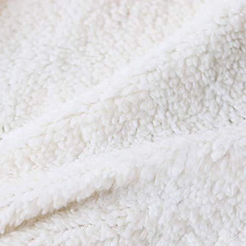 BlessLiving Grey Great Dane Throw Soft Blanket Sherpa Fleece Lined Blanket Pet and Dog Lovers Home Throw Blankets (Twin, 60 x 80 Inches)