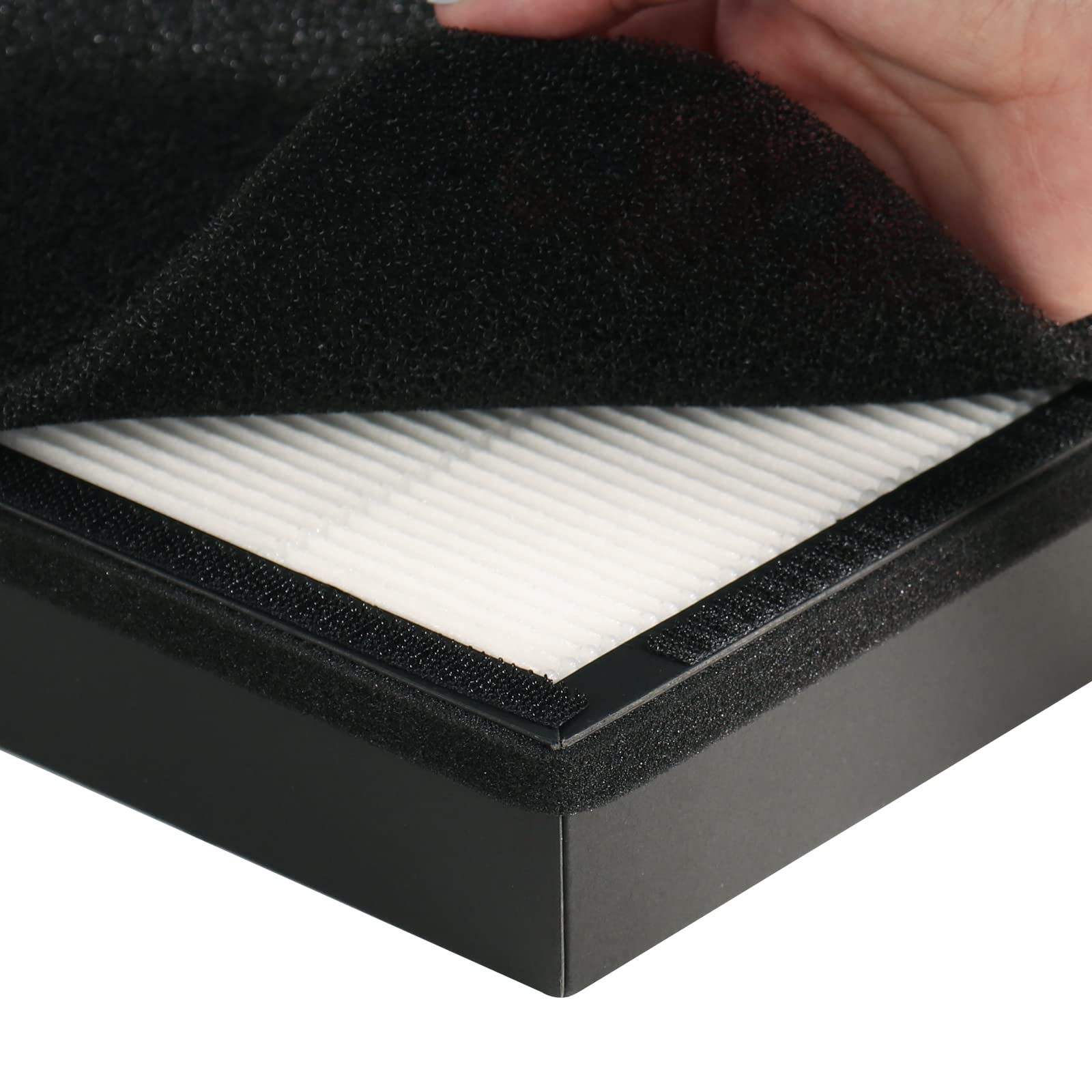 GoKBNY 1-Pack Aerio-300 Replacement HEPA Filter Compatible with Zigma Aerio-300 Purifier, 1 High-Efficiency HEPA Filters + 1 Carbon Pre-Filters