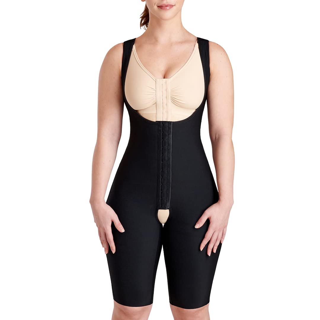 MARENA FCBHRS Female Curves Bodysuit | Hidden Reinforcement Panels | Short Length, Black, Large