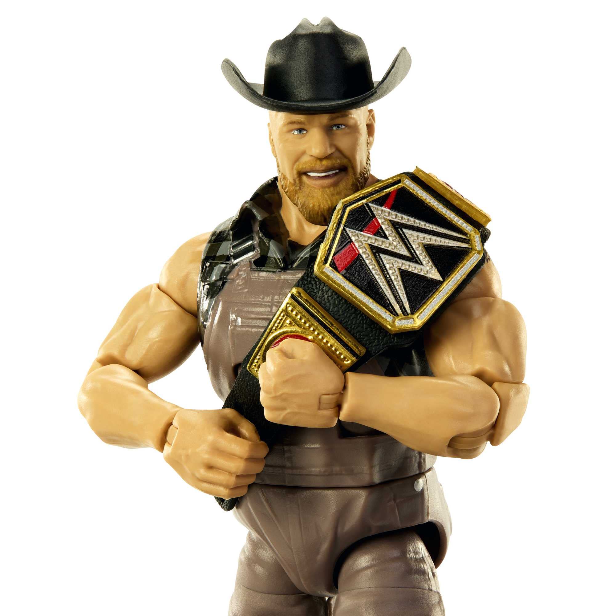 Mattel WWE Brock Lesnar Elite Collection Action Figure, Deluxe Articulation & Life-like Detail with Iconic Accessories, 6-inch