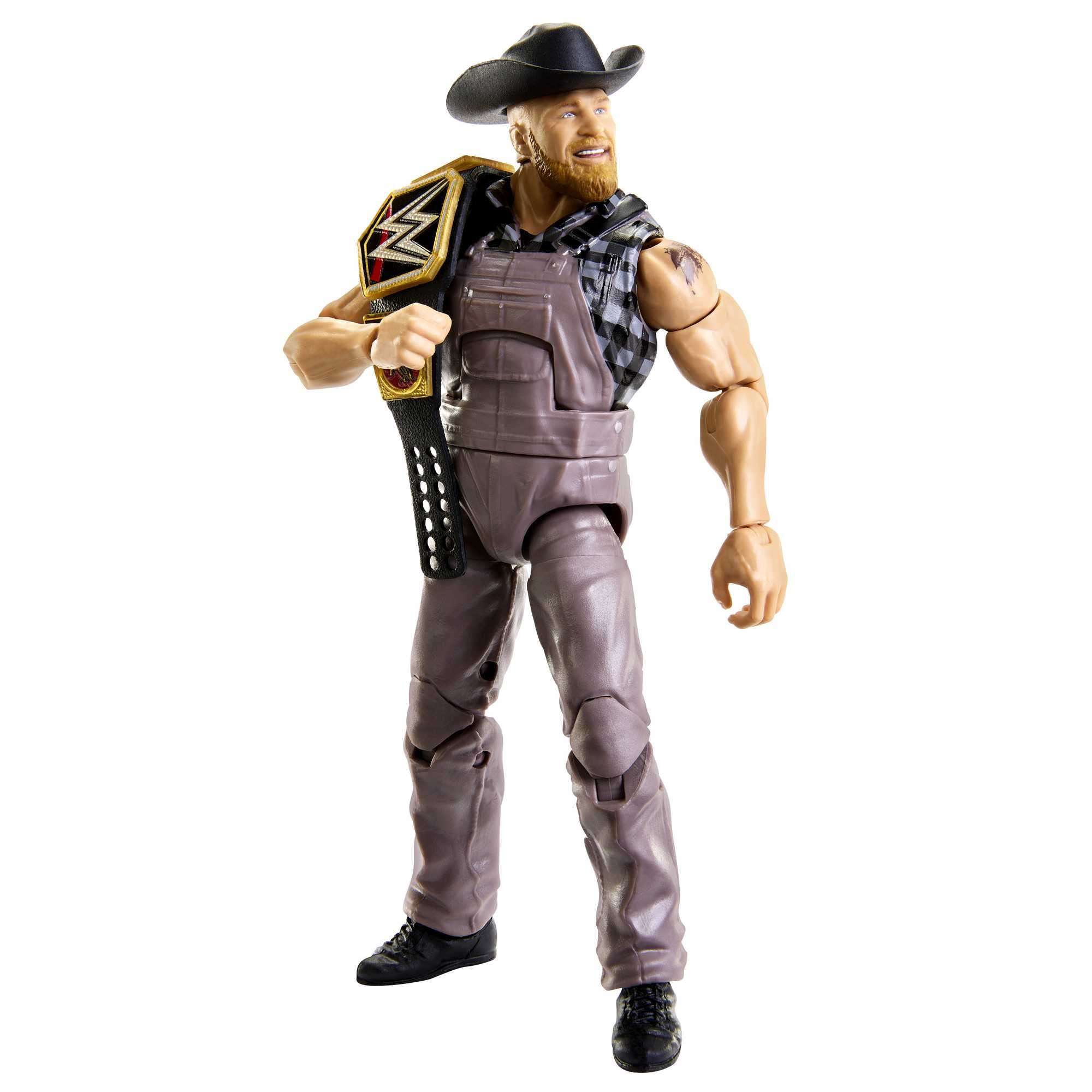 Mattel WWE Brock Lesnar Elite Collection Action Figure, Deluxe Articulation & Life-like Detail with Iconic Accessories, 6-inch