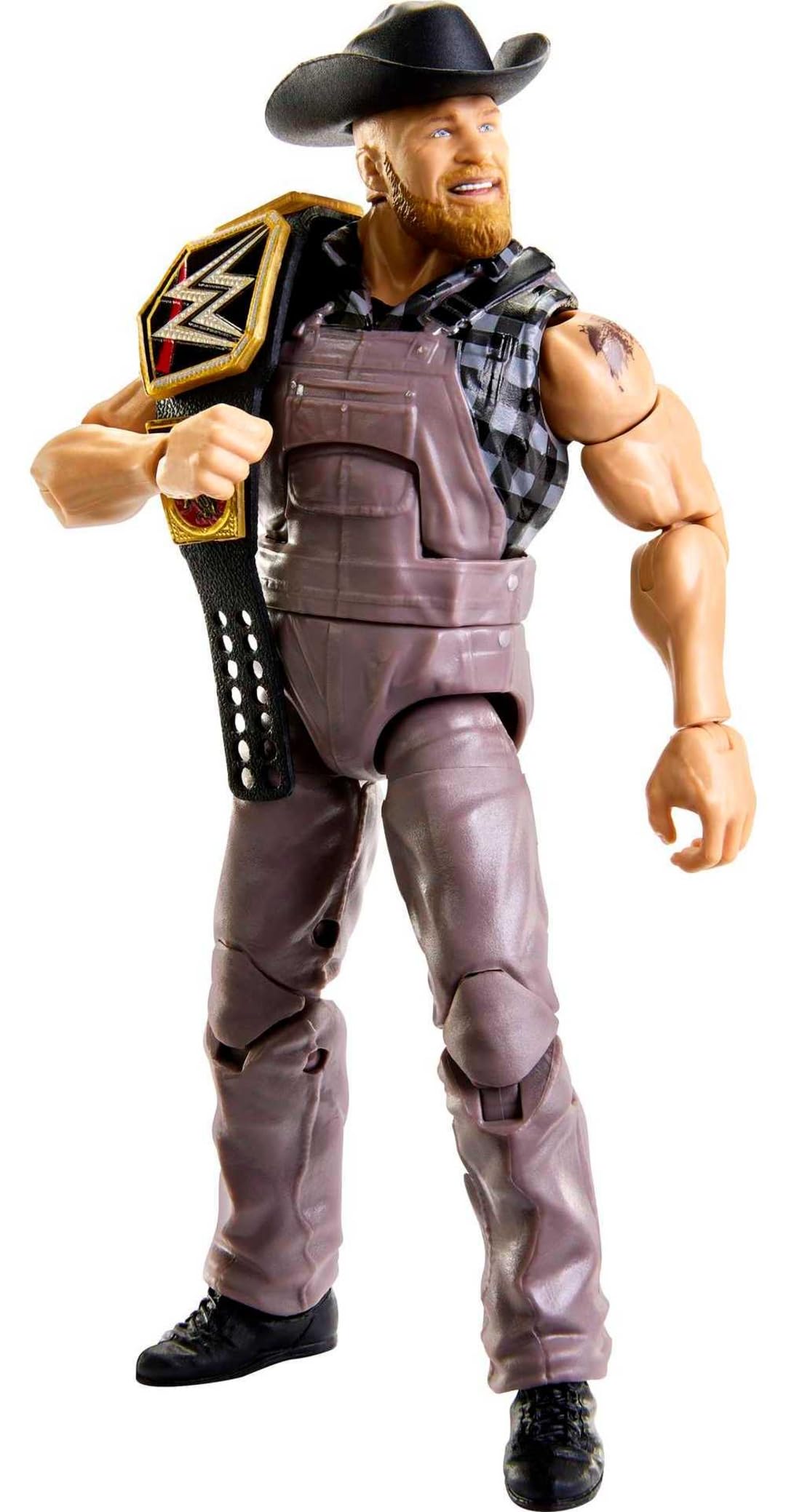 Mattel WWE Brock Lesnar Elite Collection Action Figure, Deluxe Articulation & Life-like Detail with Iconic Accessories, 6-inch