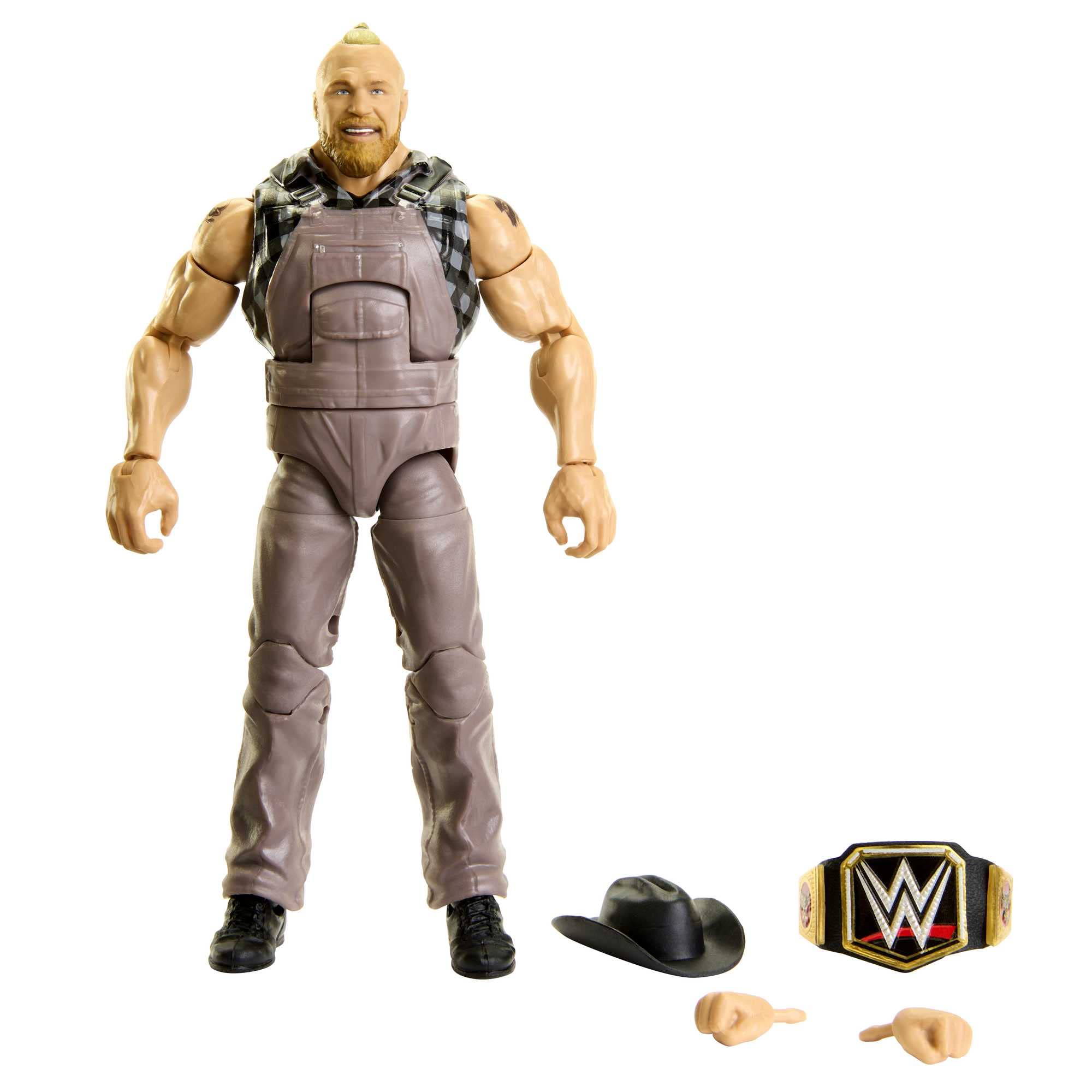 Mattel WWE Brock Lesnar Elite Collection Action Figure, Deluxe Articulation & Life-like Detail with Iconic Accessories, 6-inch