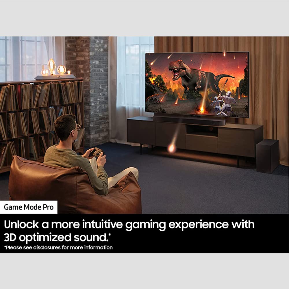 SAMSUNG HW-Q600B 3.1.2ch Soundbar w/Dolby Audio DTS:X (2022) HW-Q600B/ZA Bundle with Sony RF400 Wireless Home Theater Headphones and 2 Deco Gear HDMI Cables