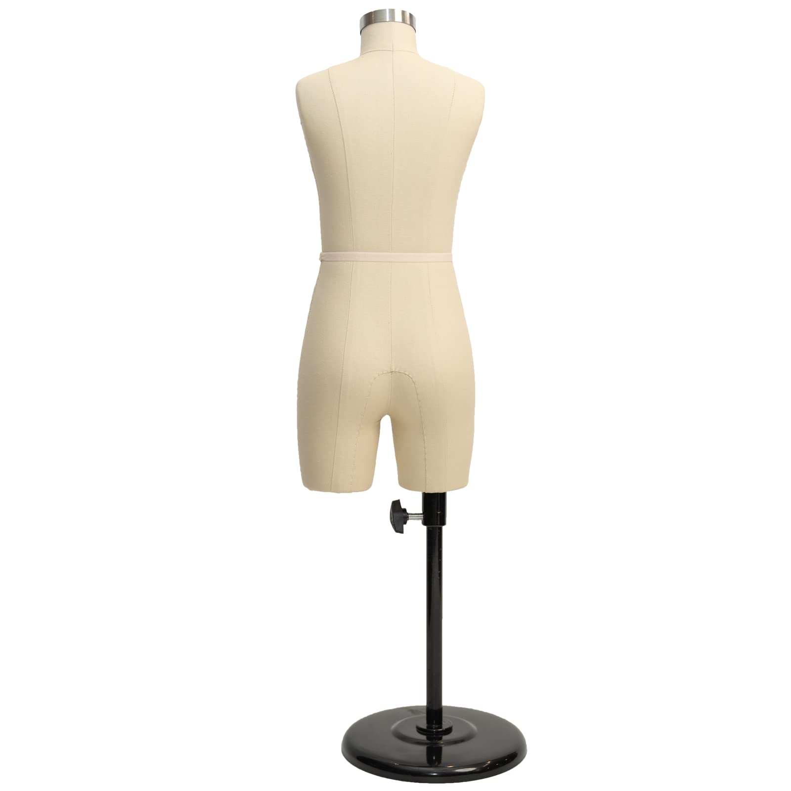 lavandeform Half Scale Dress Form(Not Adult Full Size ) 1:2 Miniature Sewing Mini Trouser Dress Form Straightly Into Body Inside, Fully Pinnable Dressmaker Dummy (Beige)
