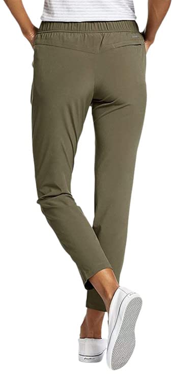 Eddie Bauer Women's Ladies' Departure Ankle Pants,(Dk Thyme,-X-Large)