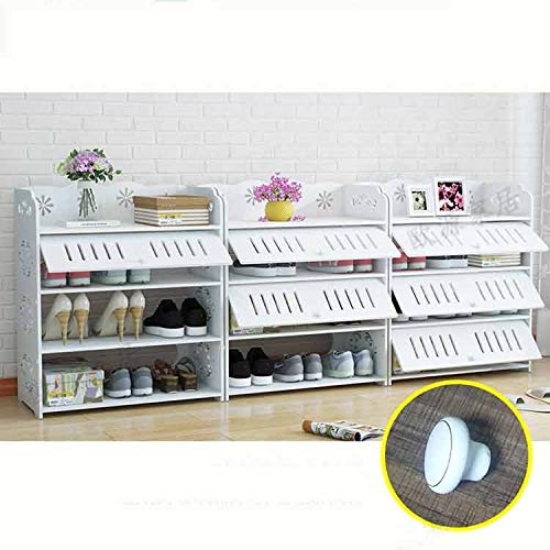 TFIIEXFL Shoe Rack Simple Multi-Layer Dust-Proof Shoe Cabinet Large Capacity Shoes Storage Shelf Organizer for Shoes (Size : Style3)
