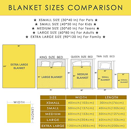 Softerhug Blanket Monstera Deliciosa Palms Tropical Plants Soft Cozy Throw Lightweight Microplush Blankets for Couch Bed Sofa All Season Warm-80"x60" Queen for Women Men