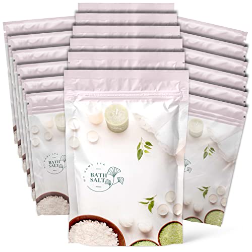 Resealable Standup Bags 3x4.7 +4x6 + 5x8 inches. 100 Pk – Airtight, Waterproof, Zip Lock Seal and/or Heat Seal - Opaque Foil Pouch - Food Grade Bags For Long Shelf-Life and Multipurpose Storage.