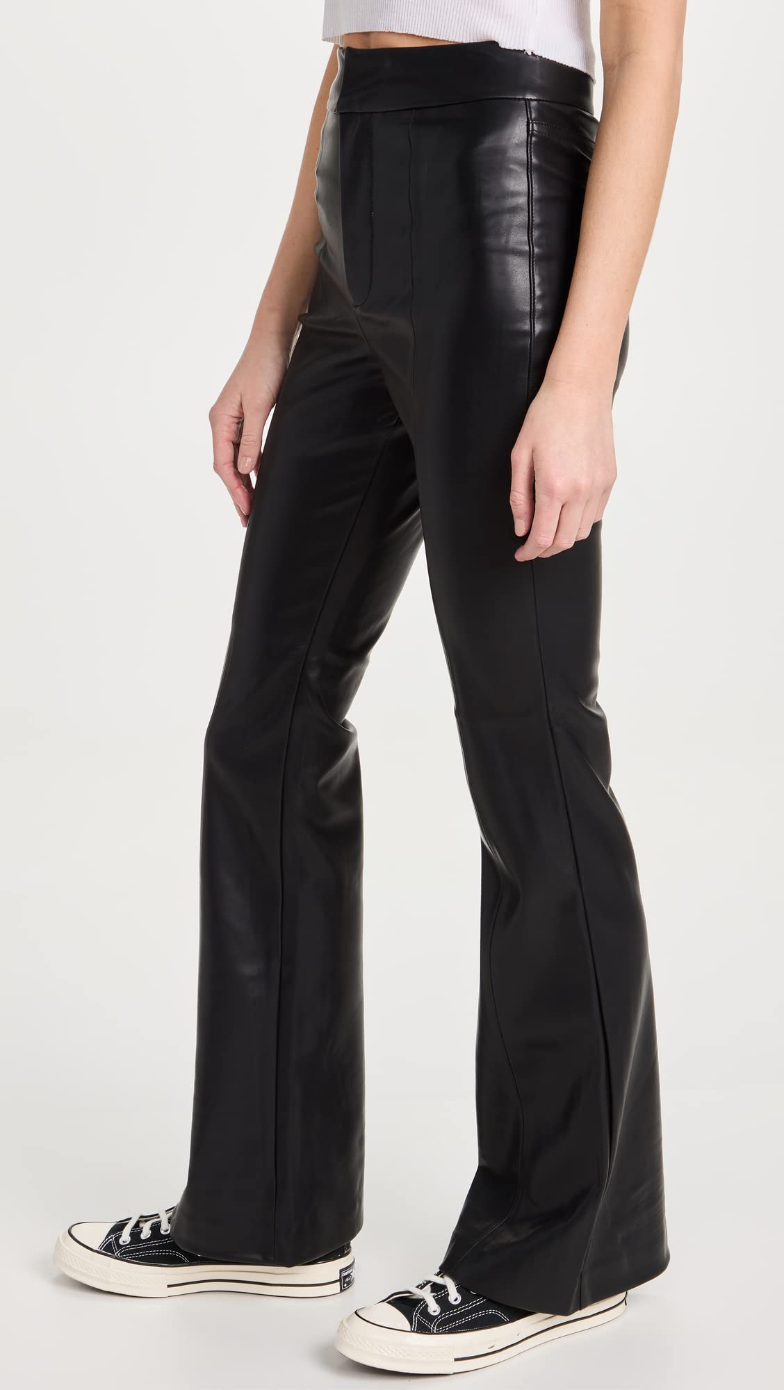 [BLANKNYC] Womens Vegan Leather High Rise Pants, Stand Out, 31-32 US