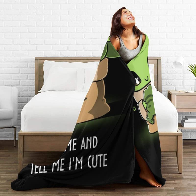 Bed Throws Blanket Ultra-Soft Micro Fleece Blanket Throw All Seasons for Kids Adults Warm Throw Blanket for Nap (50in×40in)