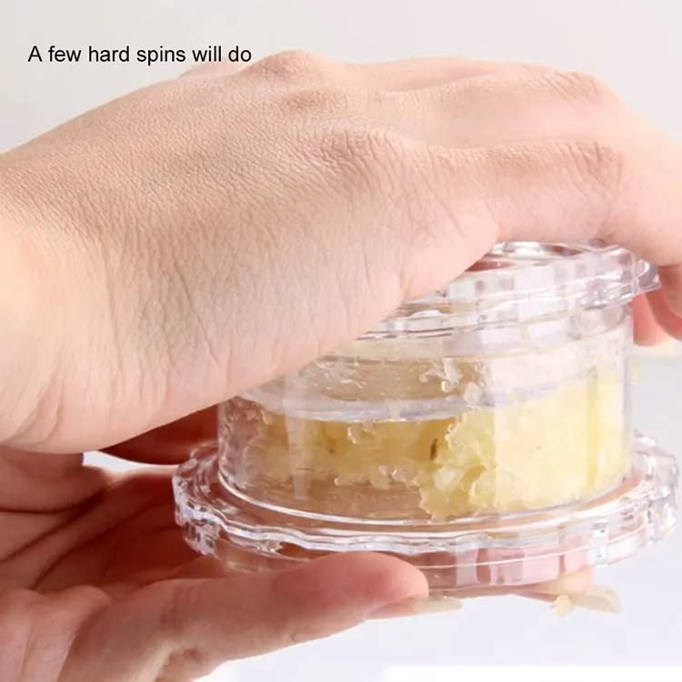 WAZAMA Garlic Mincer 4th Gen - Multifunctional grinder, mincer and chopper for Garlic, Green Chili, Herbs, Nuts and Ginger, Easy to clean.