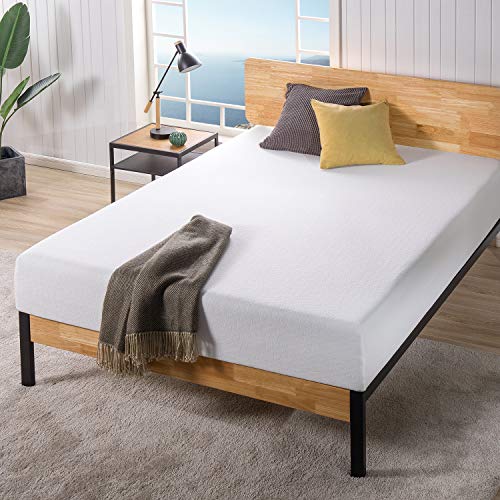 Zinus Paul Metal and Wood Platform Bed with Wood Slat Support, Queen & Ultima 10"; Comfort Memory Foam Mattress, Queen