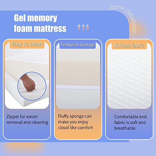12 Inches Cooling-Gel Memory Foam Mattress Medium Firm Feel Memory Foam Mattress Bed in a Box CertiPUR-US Certified,Full