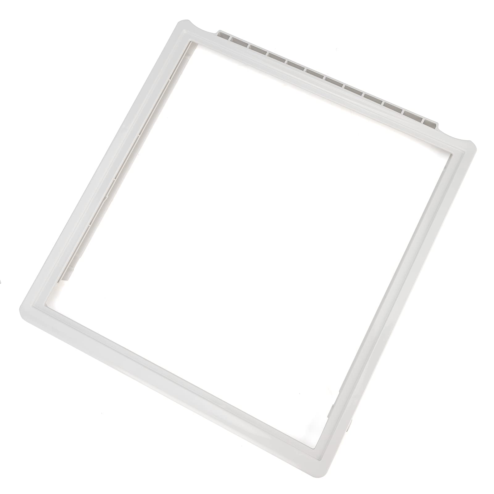 New Updated 241969501 Crisper Pan Cover,Shelf Frame without Glass Refrigerator For Frigidaire Refrigerator 17-3/8" x 18-3/8" Replace# AP4433007,1512992,PS2363832