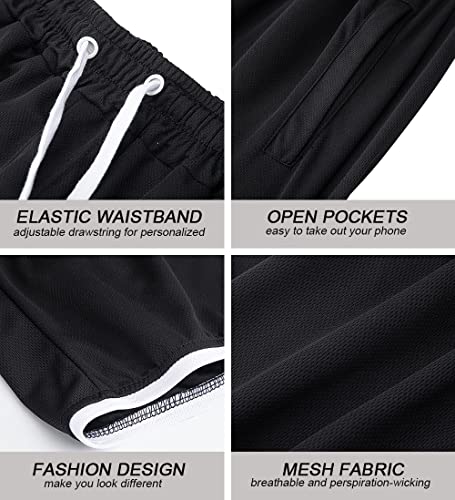 FLYFIREFLY Men's 4" Workout Running Shorts Quick Dry Lightweight Gym Yoga Shorts