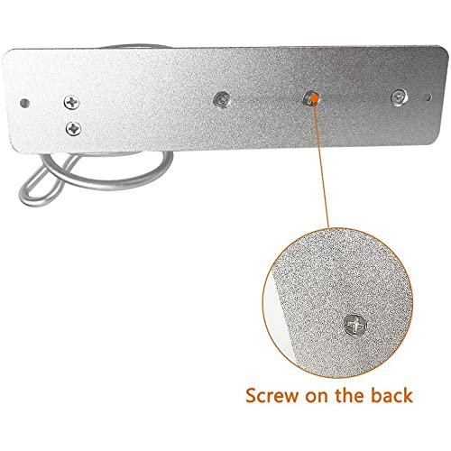 Hair Dryer Holder Wall Mount,Blow Dryer Organizer Wall Mounted Flat Irons,Curling Wands Save Space & Easy to Install Multi-Functional Hair Dryer Rack for Bedroom & Bathroom (Aluminum, siliver)