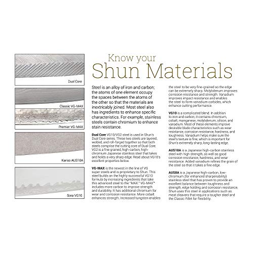 Shun Cutlery Classic Kiritsuke Knife 8”, Master Chef's Knife, Ideal for All-Around Food Preparation, Authentic, Handcrafted Japanese Knife, Professional Chef Knife