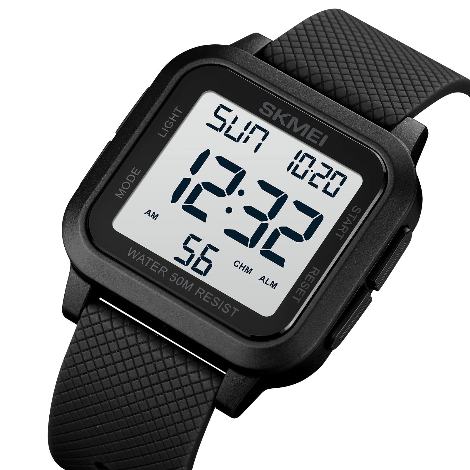Gosasa Men Sports Military Watches Digital Airplane Shaped LED Light Waterproof Watches