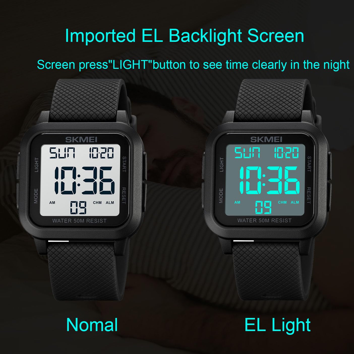Gosasa Men Sports Military Watches Digital Airplane Shaped LED Light Waterproof Watches