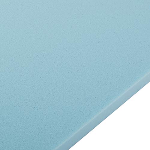 Amazon Basics Cooling Gel-Infused Memory Foam Mattress Topper, CertiPUR-US Certified - 2-Inch, Queen