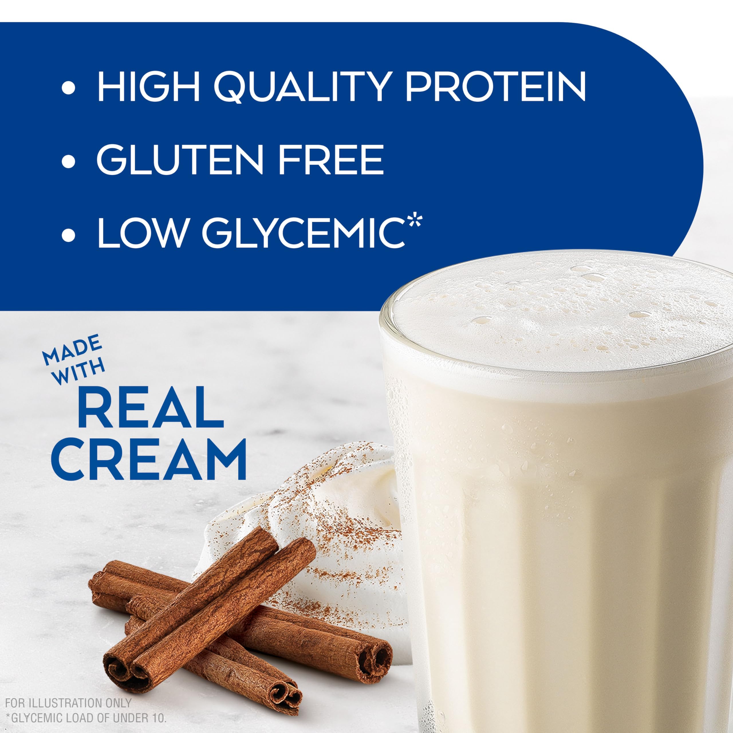 Atkins Creamy Cinnamon Swirl Protein Shake, 15g Protein, Low Glycemic, 2g Net Carb, 1g Sugar, Keto Friendly, 12 Count
