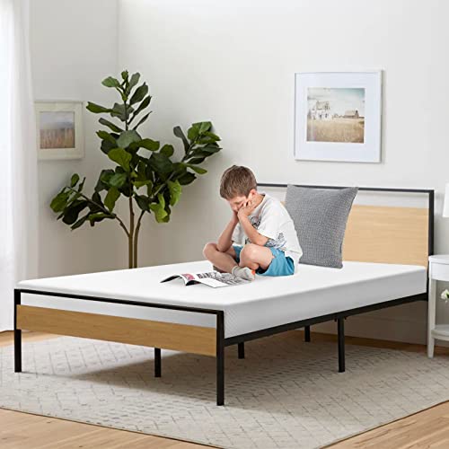Full Size Mattress 6 Inch Gel Memory Foam Mattress in a Box, Fiberglass Free, Medium Firm Full Mattress for Cooler Sleep Supportive & Pressure Relief, CertiPUR-US Certified