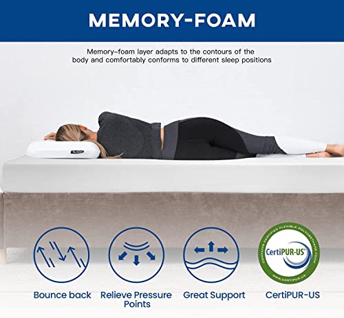 Full Size Mattress 6 Inch Gel Memory Foam Mattress in a Box, Fiberglass Free, Medium Firm Full Mattress for Cooler Sleep Supportive & Pressure Relief, CertiPUR-US Certified