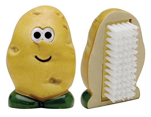 Sommelier 50753 Joie Spud Dude Potato Vegetable Scrub Cleaner Brush, 3 x 2-Inches, Multi Color