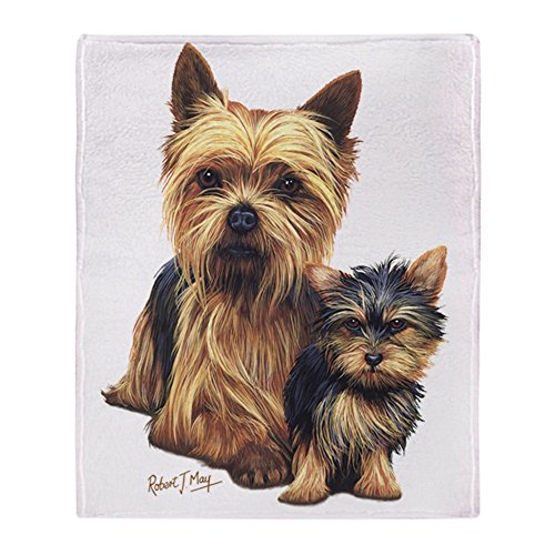 CafePress Yorkie Terrier Pup Throw Blanket Super Soft Fleece Plush Throw Blanket, 60"x50"